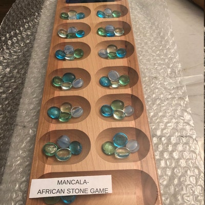 Mancala African Stone Game - Etsy