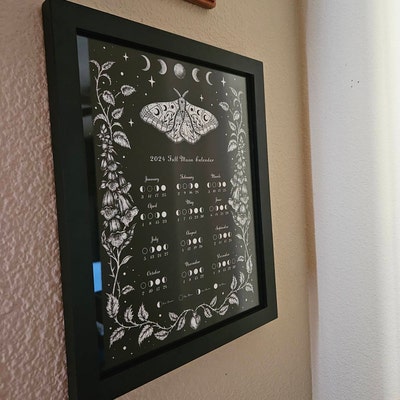 Monthly Planner Printable, Witchy Calendar, Undated, Monthly Agenda ...