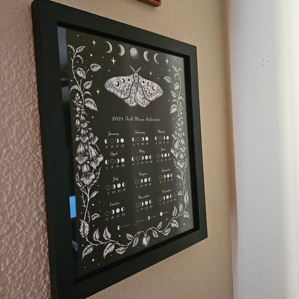 Monthly Planner Printable, Witchy Calendar, Undated, Monthly Agenda ...