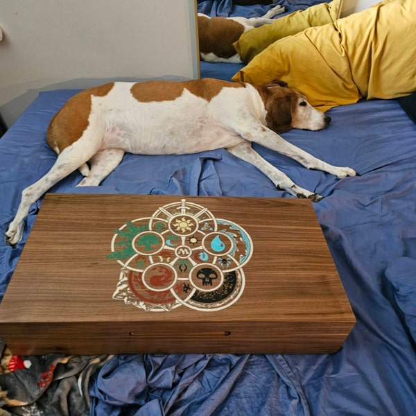 8000 Karte Magic the Gathering Megabox, Gemstone Inlay, MTG Deck Box ...