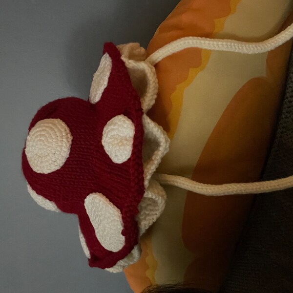 Knitting Pattern: Mushroom Hat for Baby, Mushroom Bucket Hat Knitting ...