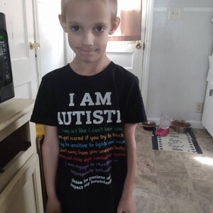 Kids Autism T Shirt I Am Autistic Shirt Awareness T-shirt Spectrum ...
