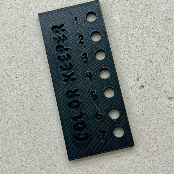 Yarn Project Color Keeper, Color Key Chart, Gift for Crocheter or ...