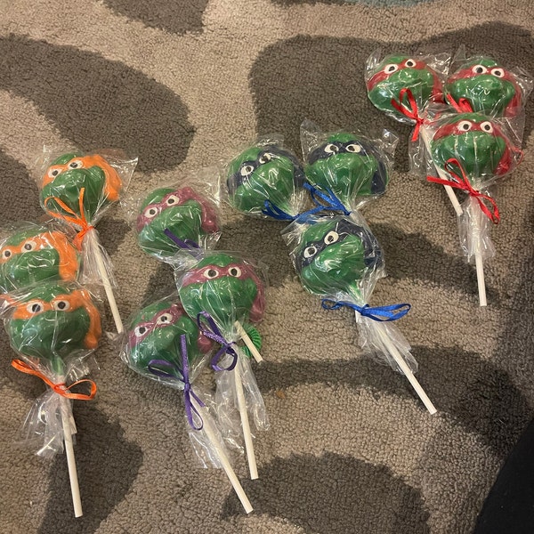 One Dozen Masked Turtle Lollipop Sucker Party Favors - Etsy