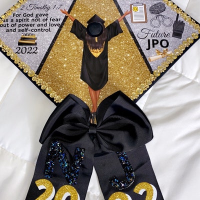 Graduation Cap Topper Label/criminal Justice Major/ Future FBI - Etsy