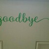 Front Door GOODBYE Decal, Cute Goodbye Sticker Greeting for Home, House ...