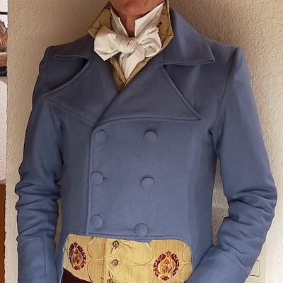 New Gray Coachman's 3 Layers Cape the Garrick Wool Long Coat - Etsy