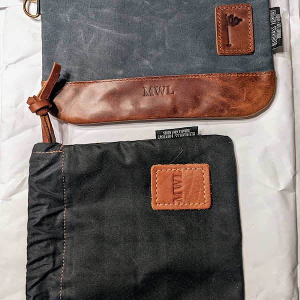 Personalized Golf Valuables Pouch, Golf Bag Golf Gift, Leather Gift ...