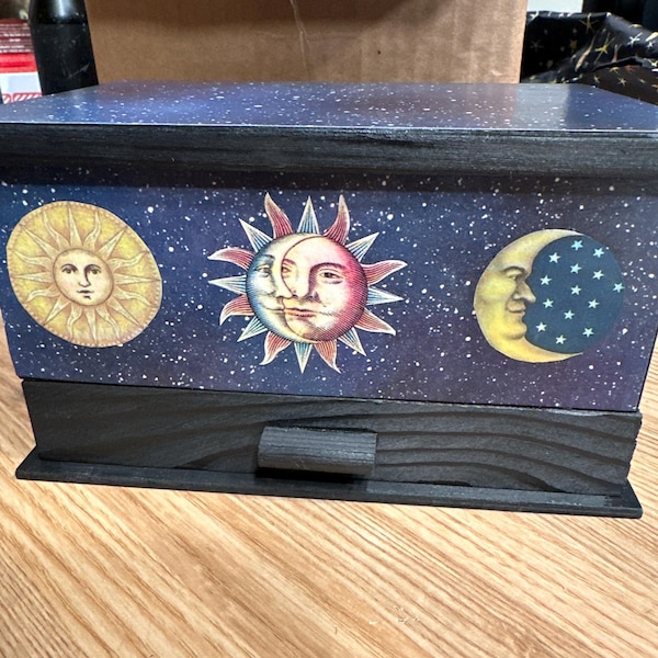 Celestial Sun and Moon Jewelry Box - Etsy