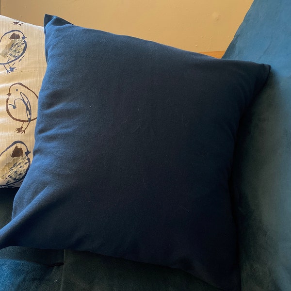 Solid Navy Throw Pillow, Navy Decorative Pillow, Navy Pillowcase, Navy ...