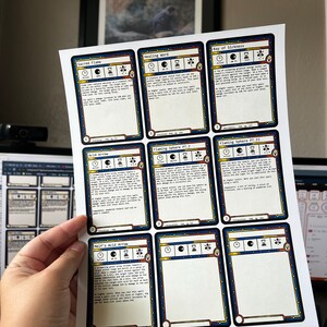 Printable Monk Blank Spell Cards Dnd 5e Full Colour Fillable PDF - Etsy