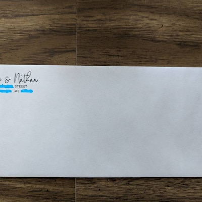 Handwritten Return Address Stamp Personalized Stamp With Handwriting ...