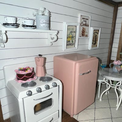 1:12 Miniature Dollhouse Dresser Furniture Dolls House Home Decoration ...