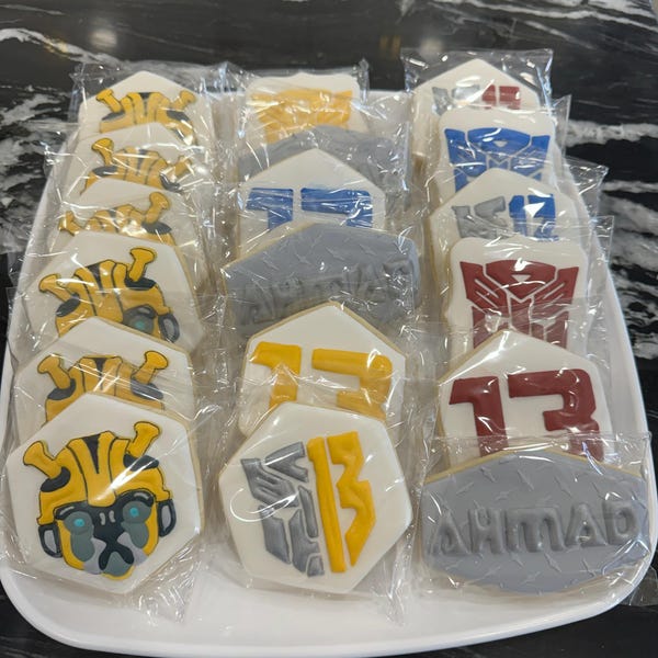 Transformers, Autobots, Decepticon Themed Sugar Cookies - Etsy