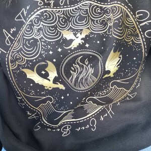 TOG Inspired Fireheart Zip up Hoodie, You Do Not Yield, Back Printed ...