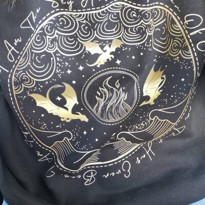 TOG Inspired Fireheart Zip up Hoodie, You Do Not Yield, Back Printed ...