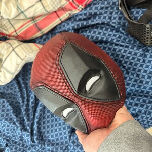Deadpool Halfshell Costume Cosplay Mask With Screen Printed Fabric and ...