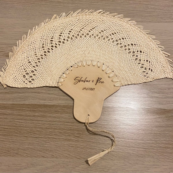 Palm Personalized Hand Fans / Wooden Fan / Traditional Mexican Wedding ...