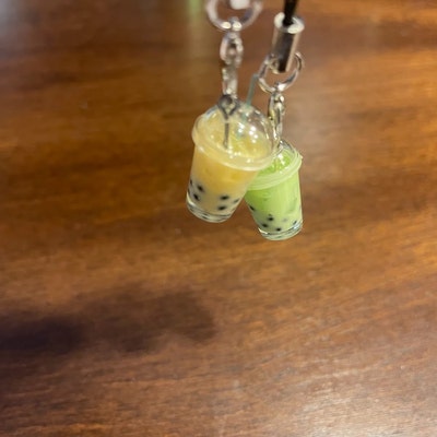 Mini Drink Boba Bubble Tea Keychain - Etsy