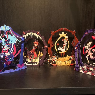 Angel Dust Hazbin Hotel Paper Craft Standee - Etsy