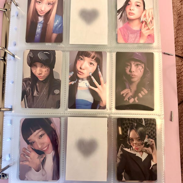 Y2k Photocard Binder Fillers | Kpop PC Placeholders Kpop - Etsy