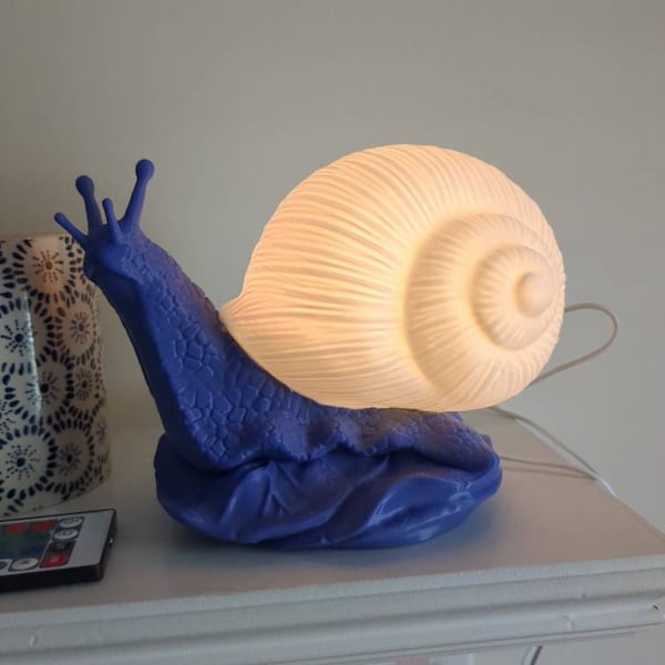 Snail Lamp | Wireless RGB | Gift for Her | Custom Lamp | Cottage Core ...