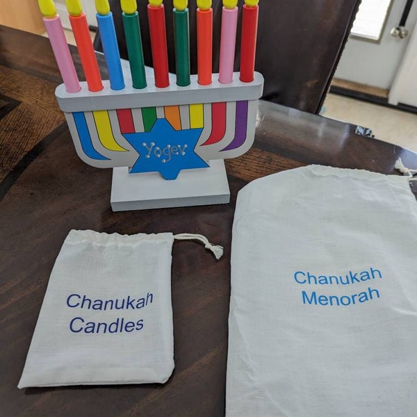 Personalized Kids Menorah, Kids Menorah,chanukah Menorah,personalized ...