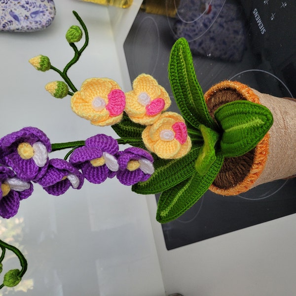 Crochet Amigurumi Knitted Plushies Simulation Purple Pink Yellow ...