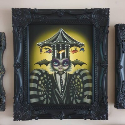 Tim Burton Fan Art Print Red Queen of Hearts Gothic Decor - Etsy