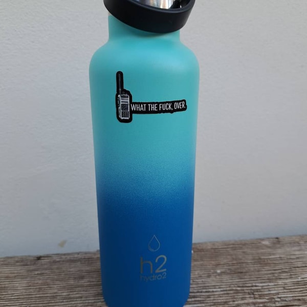 WTF, Over Black Vinyl Sticker, Funny Stickers, Sarcastic Stickers, Meme ...