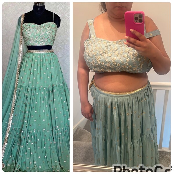 Designer Lehenga Choli for Reception Cocktail Party Mehendi Haldi ...