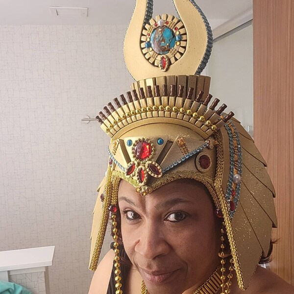 Cleopatra Headdress, Egyptian Headdress, Cleopatra Hat, Cleopatra Crown ...