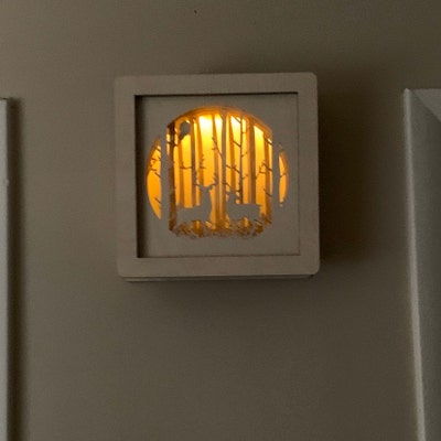 Shadow Box shadow Box Art shadow Box Light Wooden Night Light Light Box ...