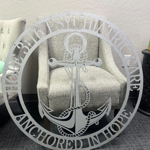 Personalized Anchor Metal Sign, Anchor Name Sign, Anchor Sign Metal ...