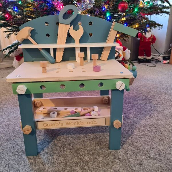Personalised Unisex Workbench With 21-piece Accessories Set - Unisex ...