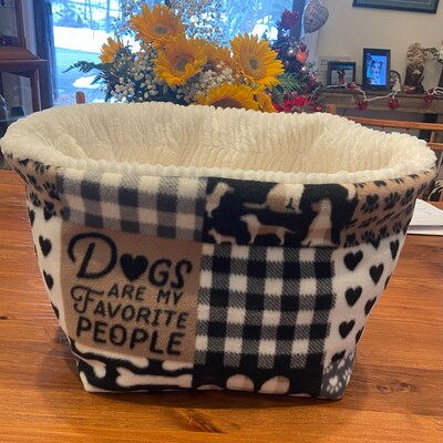 Dog Snuggle Bed Sewing Pattern and Tutorial PDF Dog Sleeping Sack Dog ...