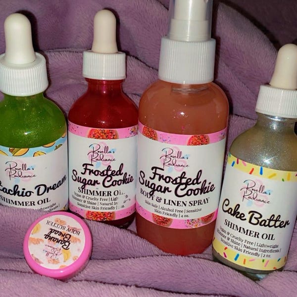 Cake Batter Shimmer Oil | Frosted Cupcake | Skincare | Body Oil | Skin ...