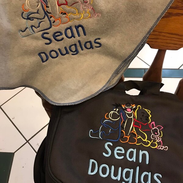 Winnie the Pooh Friends Embroidery Design: Eeyore, Tigger, Piglet (PES ...