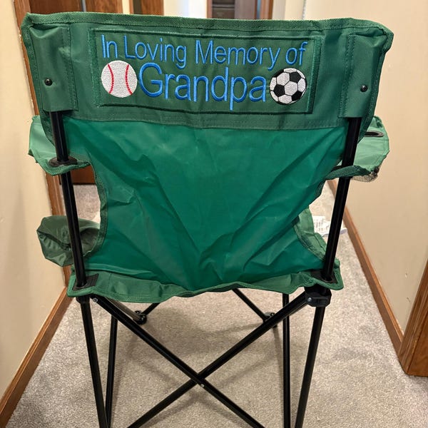 Personalized Coach Gift - Baseball Football Adult Folding Chair ...