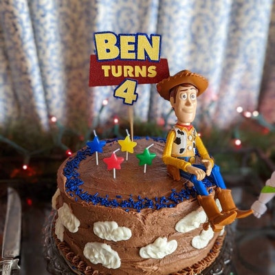 Personalized Toy Story Inspired Name With Number Glitter Die Cut/party ...