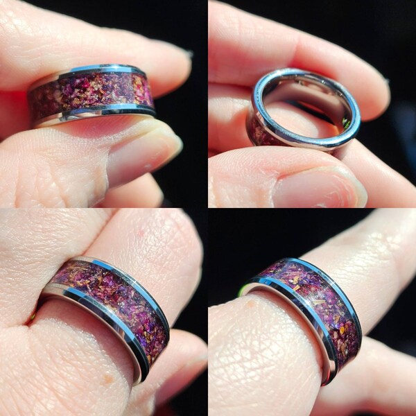 Custom Flower Ring. Flower Preservation Ring. Send in Your Flowers ...