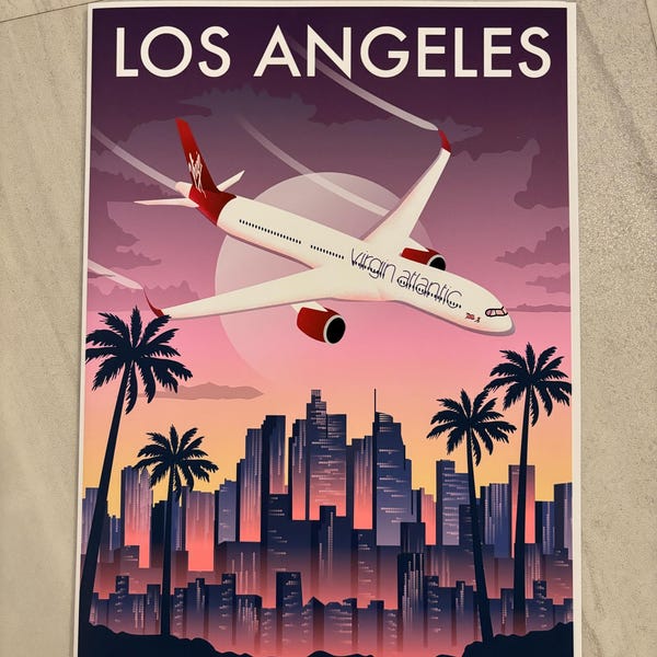 Virgin Atlantic Orlando Print | Virgin Atlantic Orlando Poster | Virgin ...