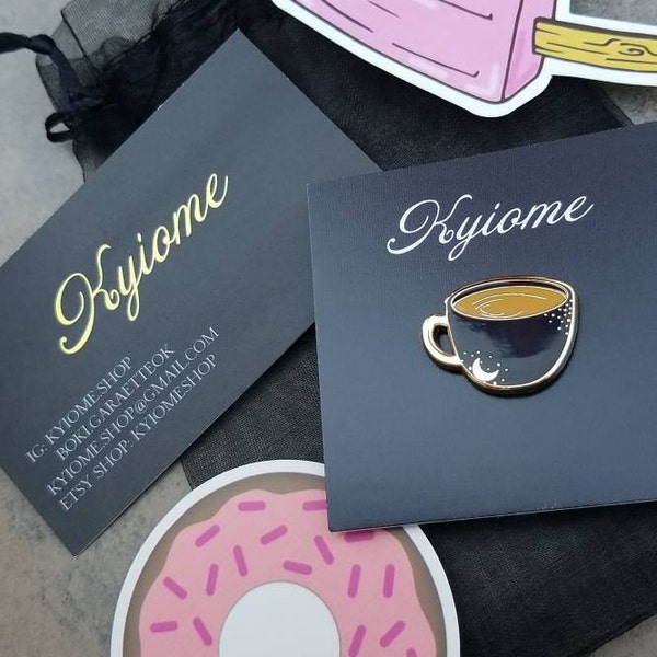 Coffee Mug Pins, Enamel Pin, Lapel Pin, Gold Plated, Set, Black, Latte ...
