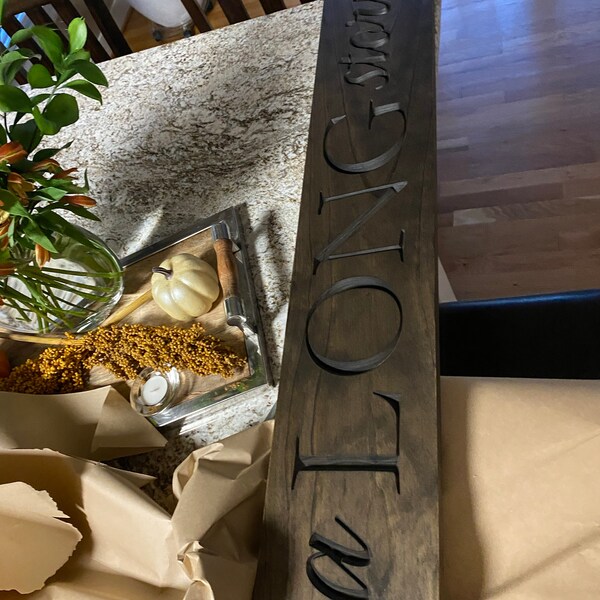 Personalized Rustic Sign, Engraved Wood Sign, Rustic Decor, Wedding ...