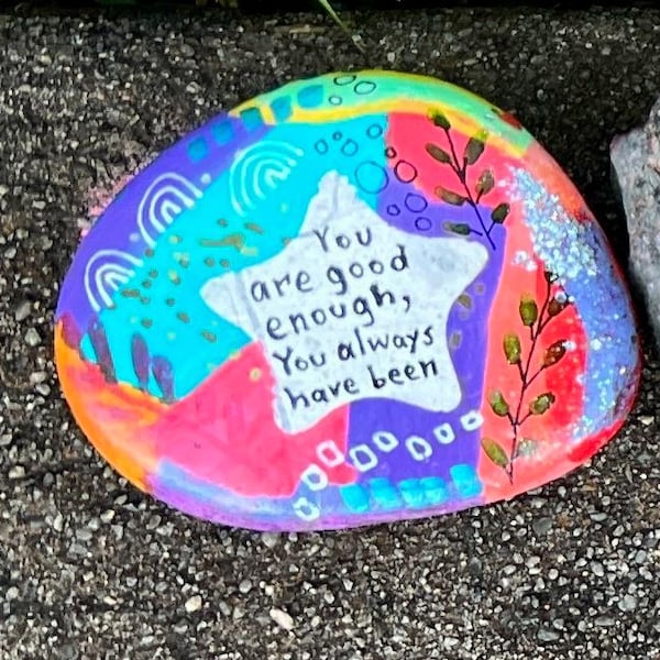 Empathy Stone, Your Feelings Are Valid, Yellow, 2 Inch Painted Rock - Etsy
