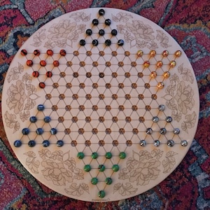 High Quality Large Chinese Checkers With 16mm/5/8 Designer Marbles ...