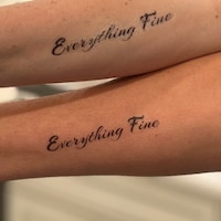 Customized Temporary Tattoos Fake Tattoos Your Words Set of 2 - Etsy