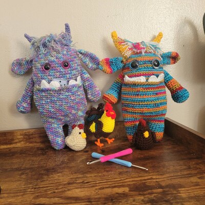 Worry Monster Crochet Pattern - Etsy
