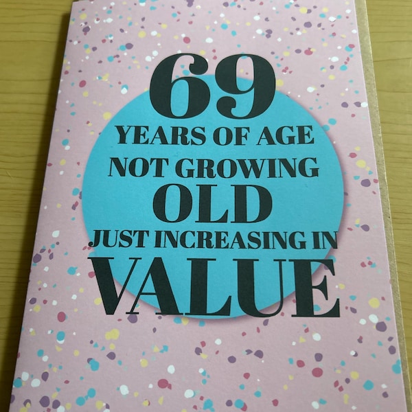 Funny 87th Birthday Card. 87 Years of Age Not Growing Old Just ...