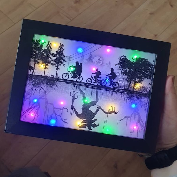 Stranger Things Decor - Stranger Things Shadow Box - Halloween Decor ...